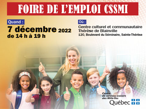 Foire de l'emploi CSSMI - Centre multiservice de Sainte-Thérèse