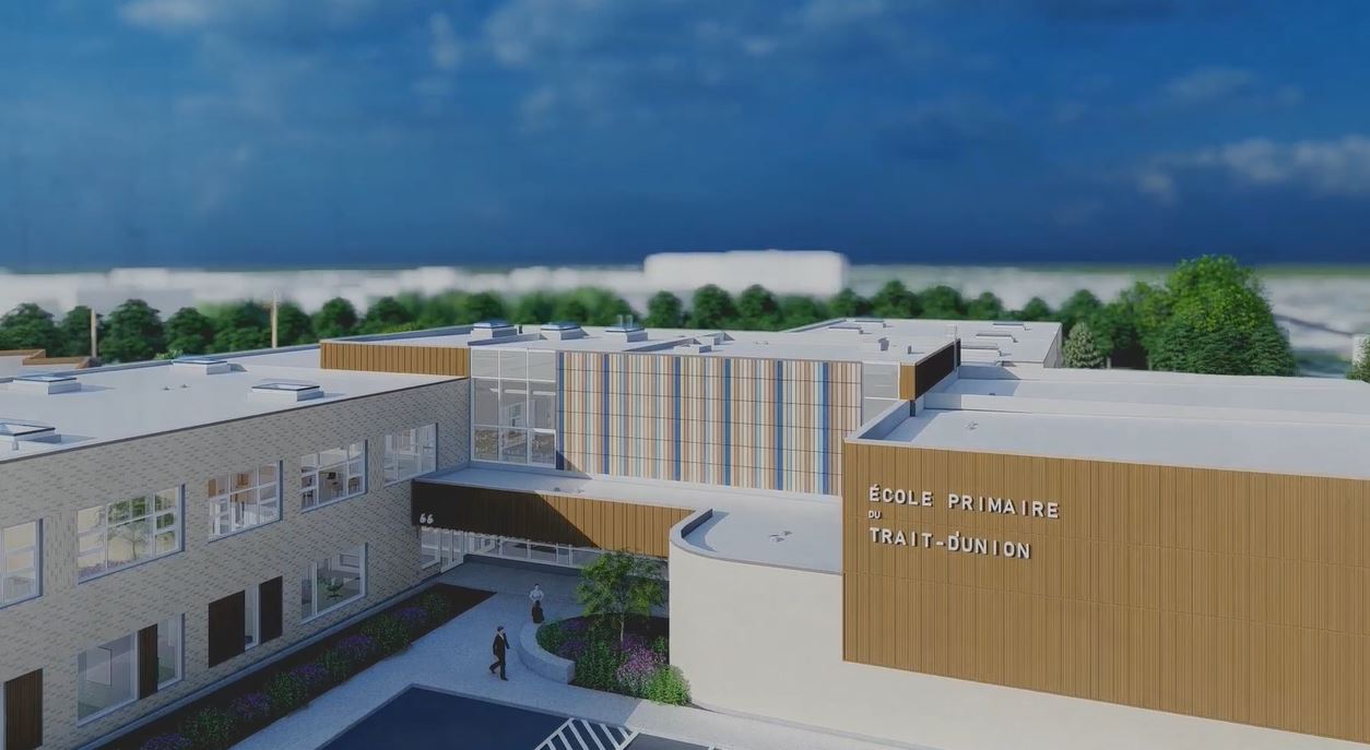 Découvrez en avant-première la future école du Trait-d’Union ! - École primaire du Trait-d'Union