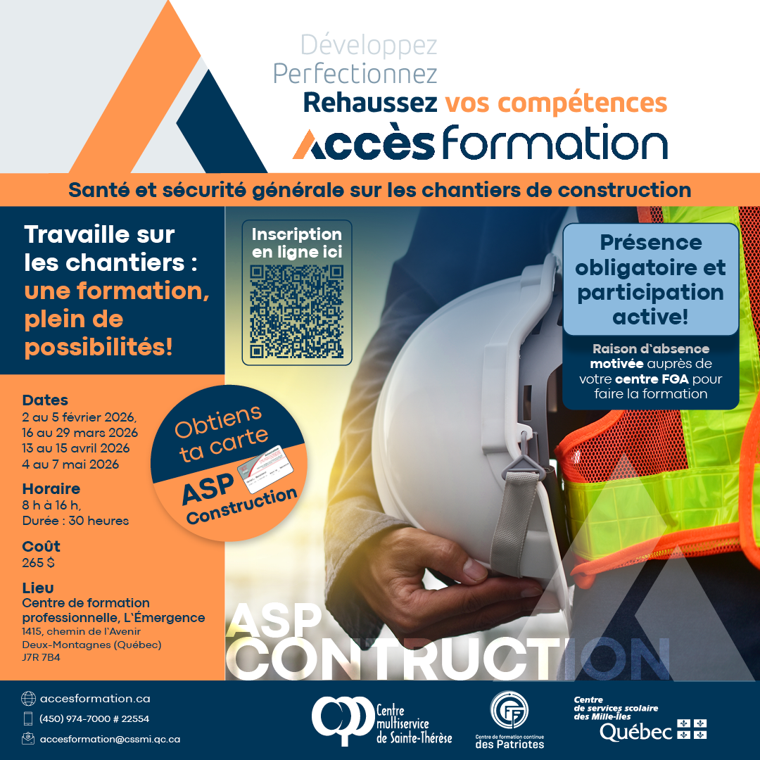 🛠️ La formation ASP Construction maintenant offerte aux élèves de notre ...