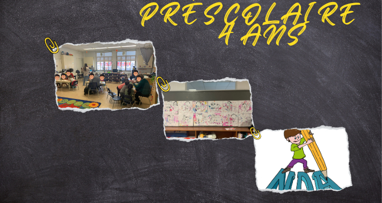 La vie au préscolaire 4 ans - École primaire Notre-Dame-de-l'Assomption